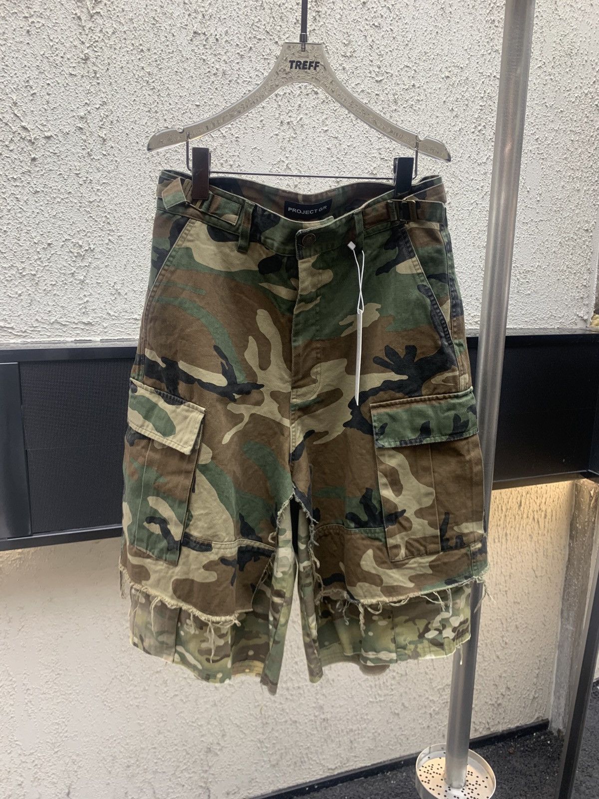Japanese Brand × Streetwear PROJECT GR LAYERED SKIRT CARGO SHORTS | Grailed