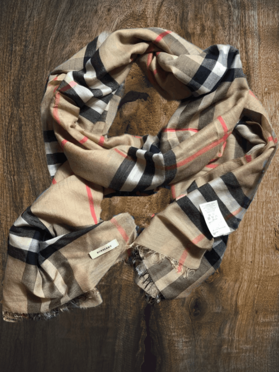 Burberry × Italian Designers × Vintage Burberry Scarf / Muffler ...
