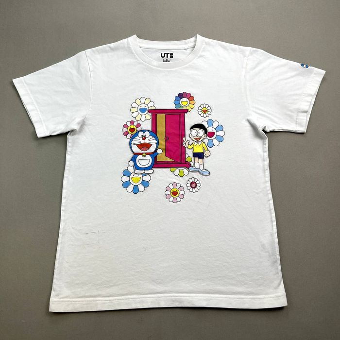 Uniqlo Doraemon Takashi Murakami T Shirt Xs White Uniqlo Door Art Grailed