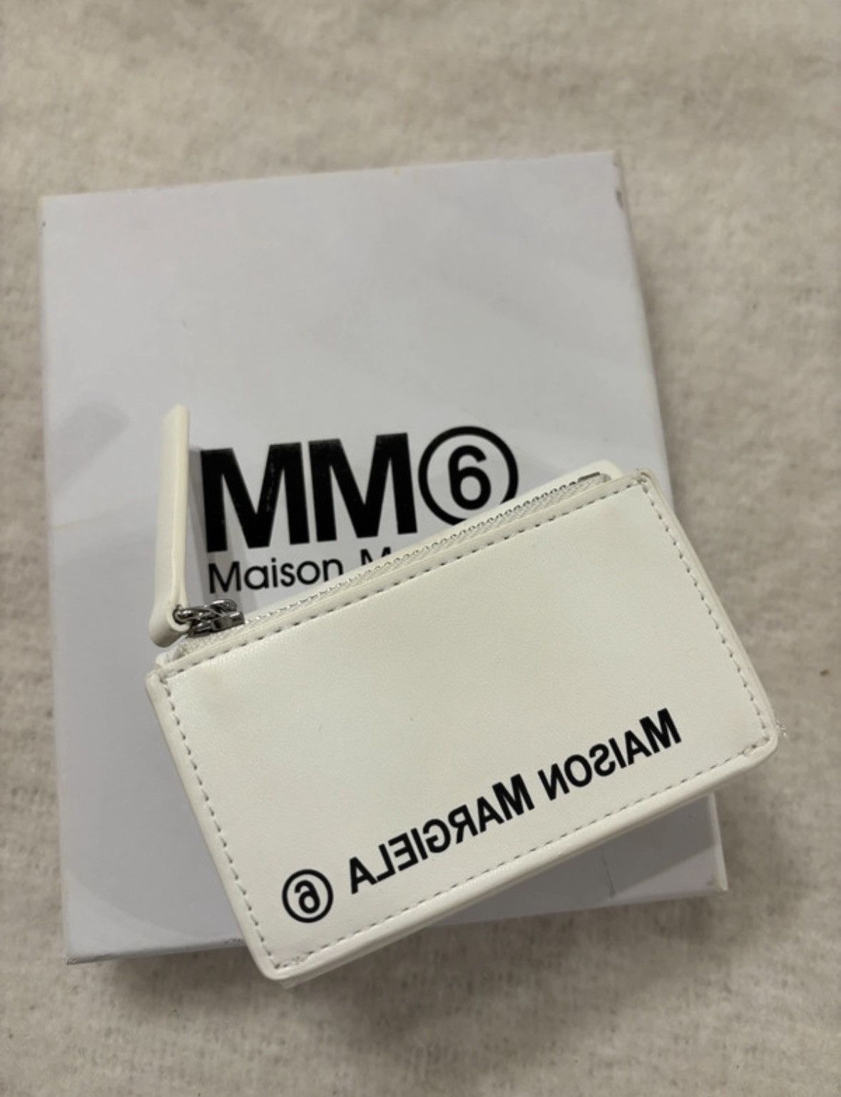 Maison Margiela × Streetwear MM6 Maison Margiela Reverse Logo Small Zip ...