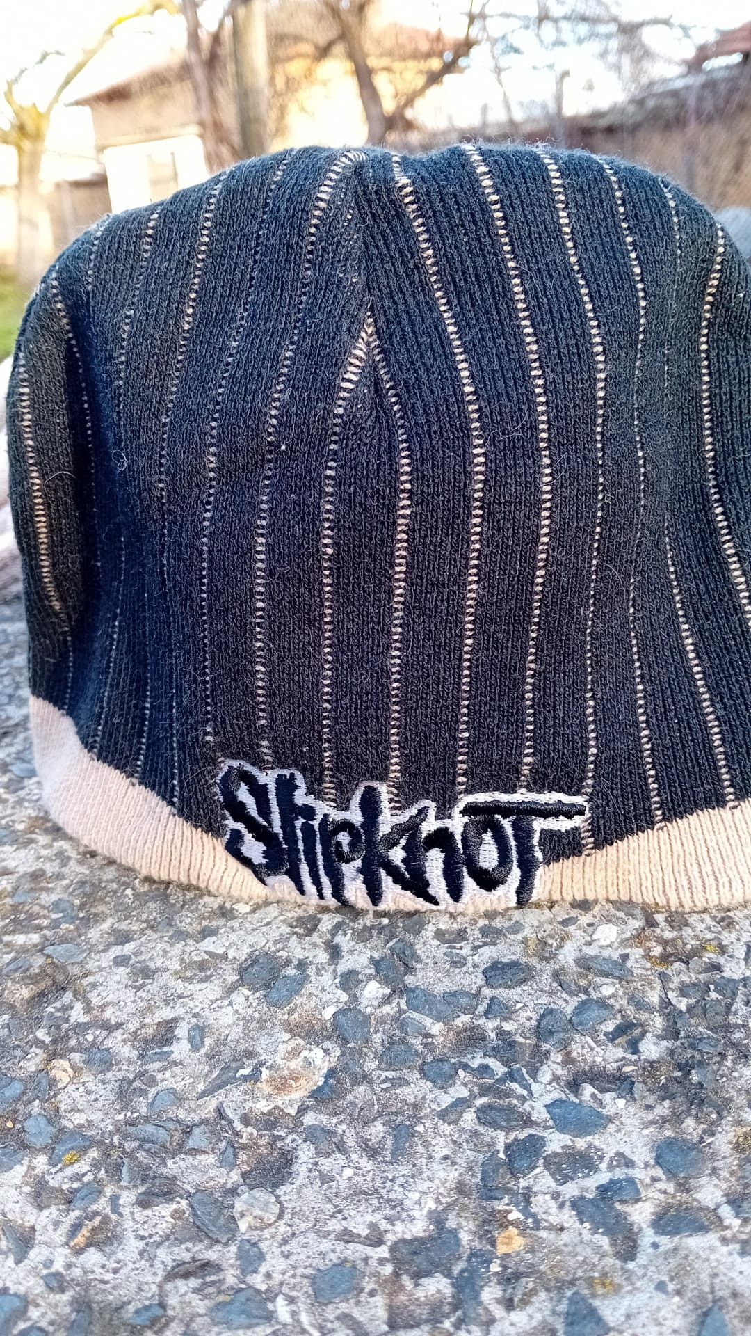 Vintage Slipknot 2004 Pin Striped Embroidered Logo hat beanie | Grailed