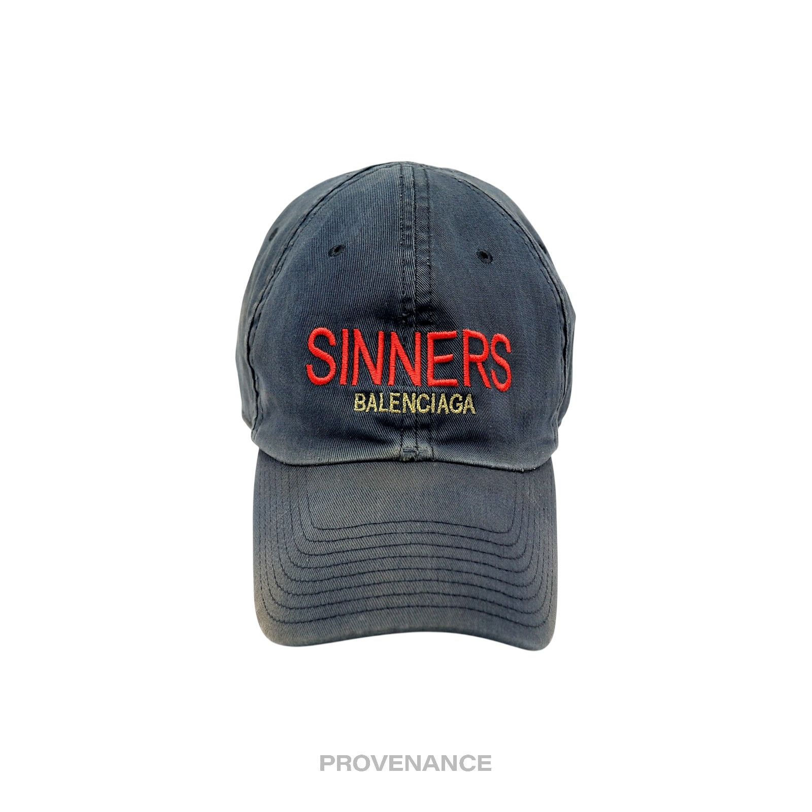 Balenciaga 🔴 Balenciaga Sinners Cap Hat - Washed Black | Grailed