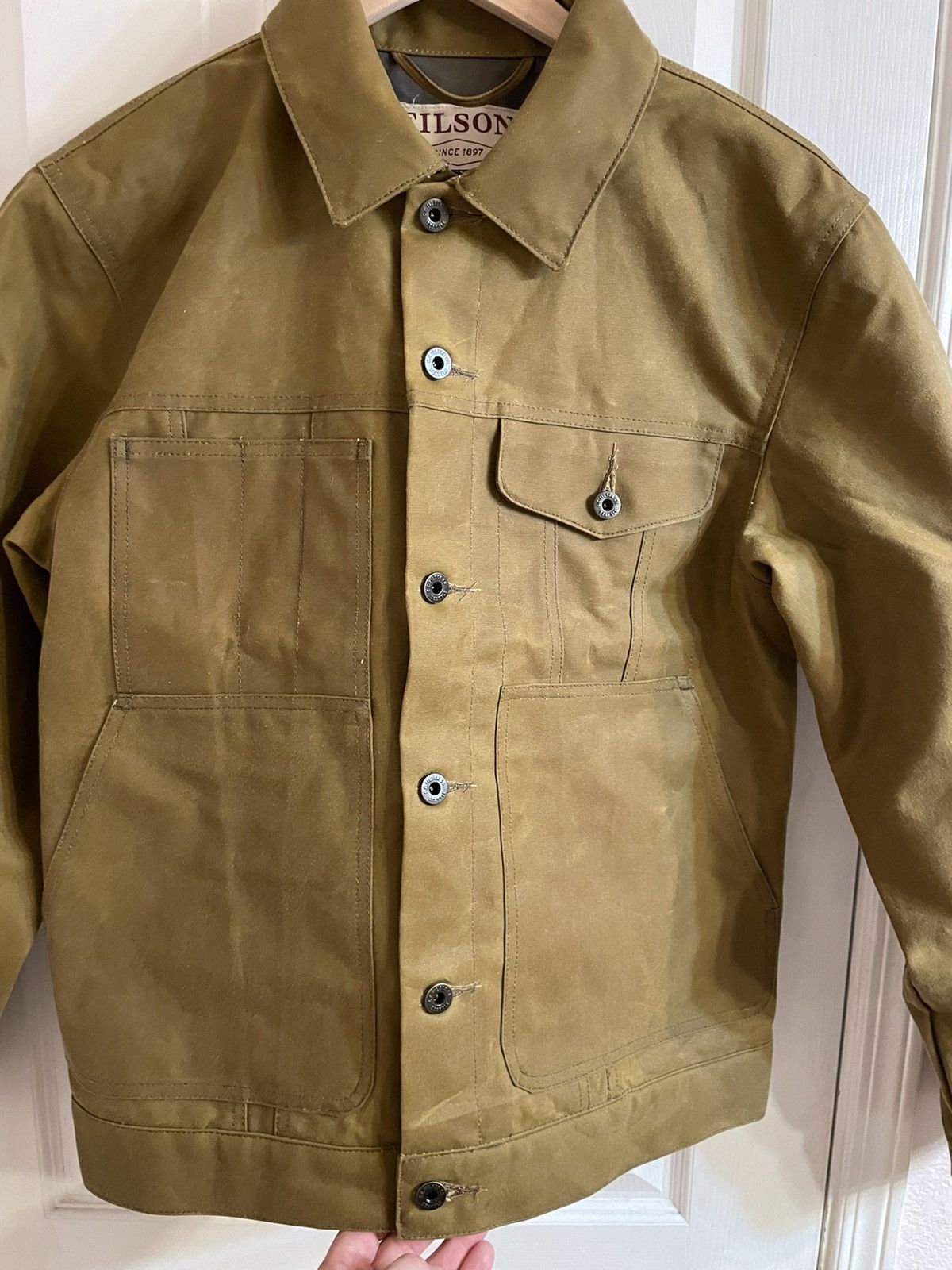 Filson Filson Tin Cloth Short Lined Cruiser size M | Grailed