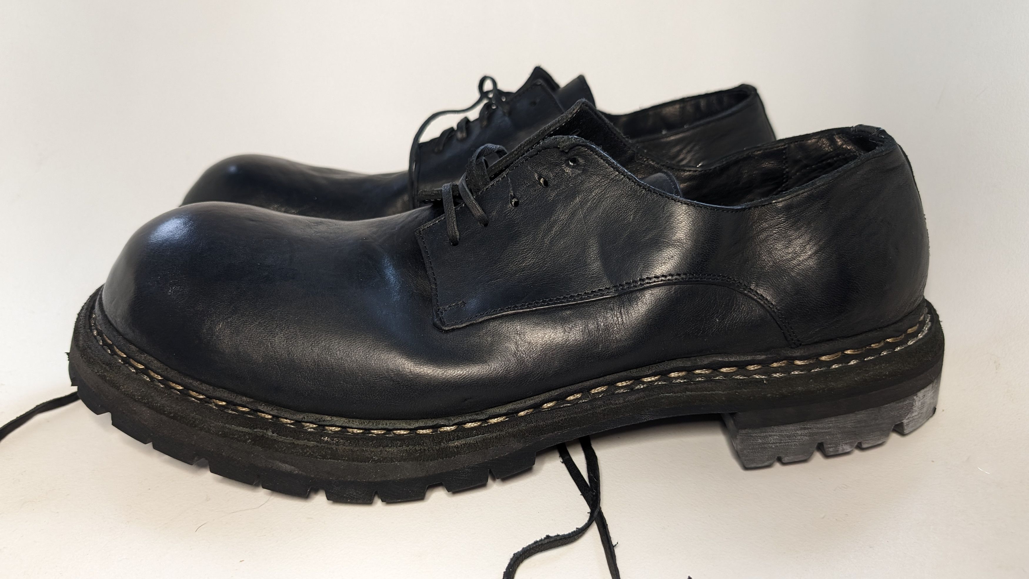 Guidi Guidi GR02V Full grain Derby in Black RARE size 47 | Grailed