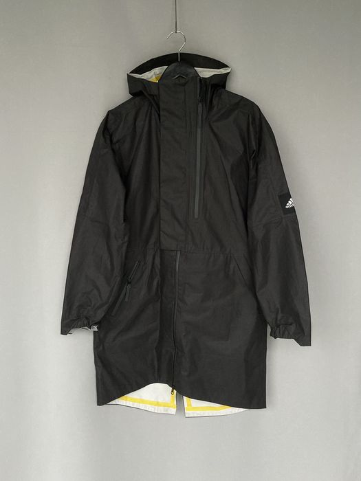 Adidas Adidas Rain Coat Long Shell Jacket Windbreaker Y3 Style | Grailed