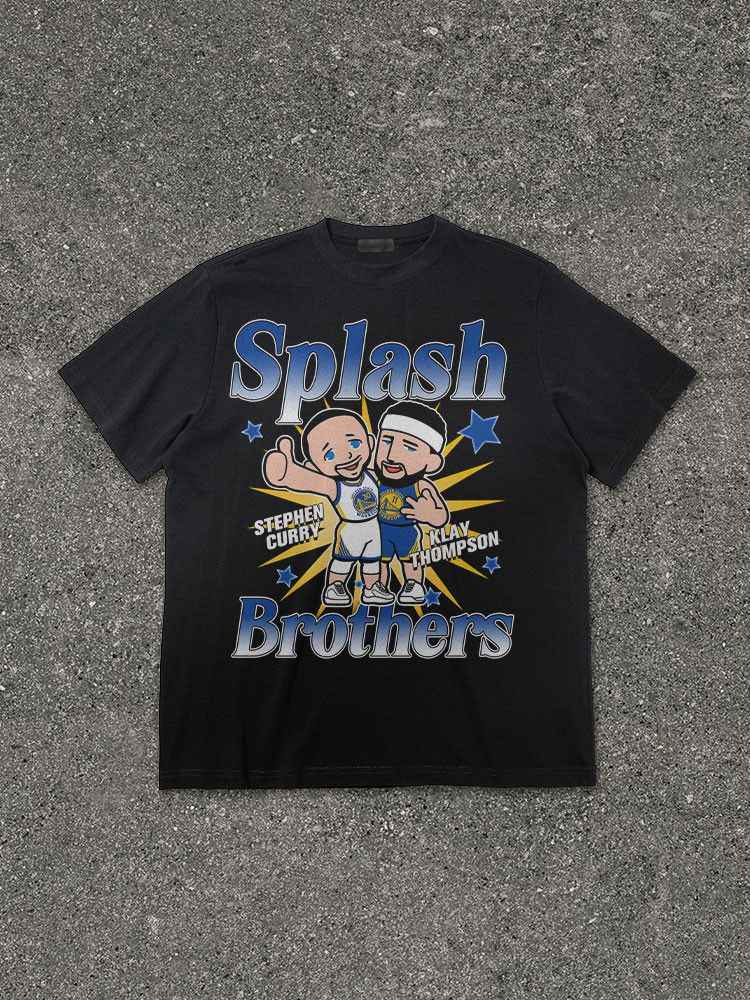 Cartoon Network × NBA × Vintage Steph Curry×Klay Thompson Splash Brothers Bootleg Rap Tees | Grailed