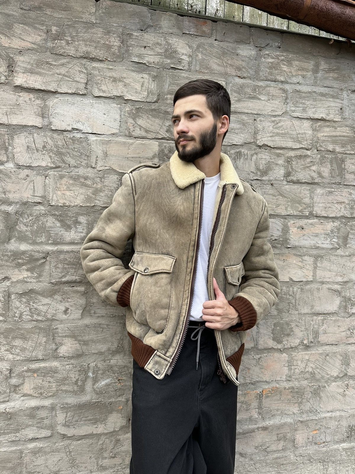 Vintage Vintage 80s O’Ned France Sheepskin Leather Jacket | Grailed