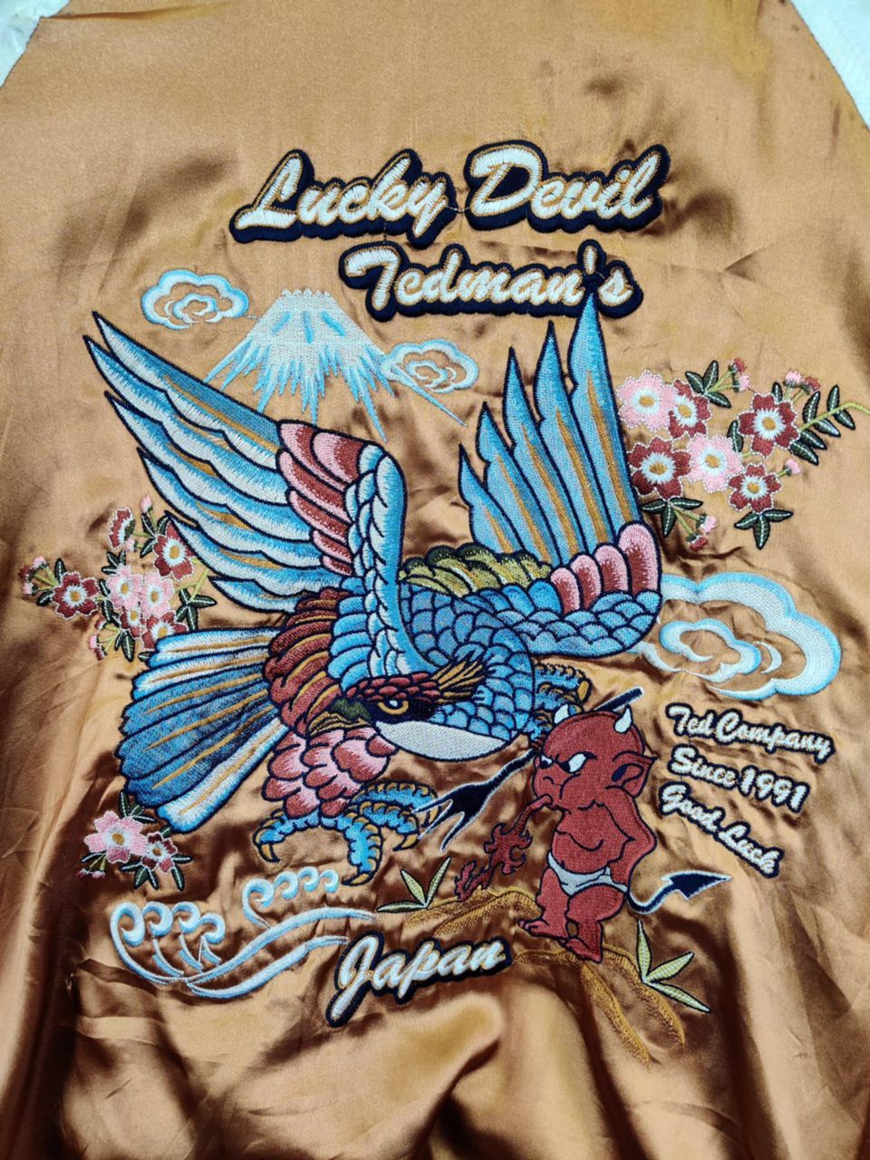 Tedman 90s Tedman's Embroidery Reversible Sukajan Souvenir Jacket | Grailed