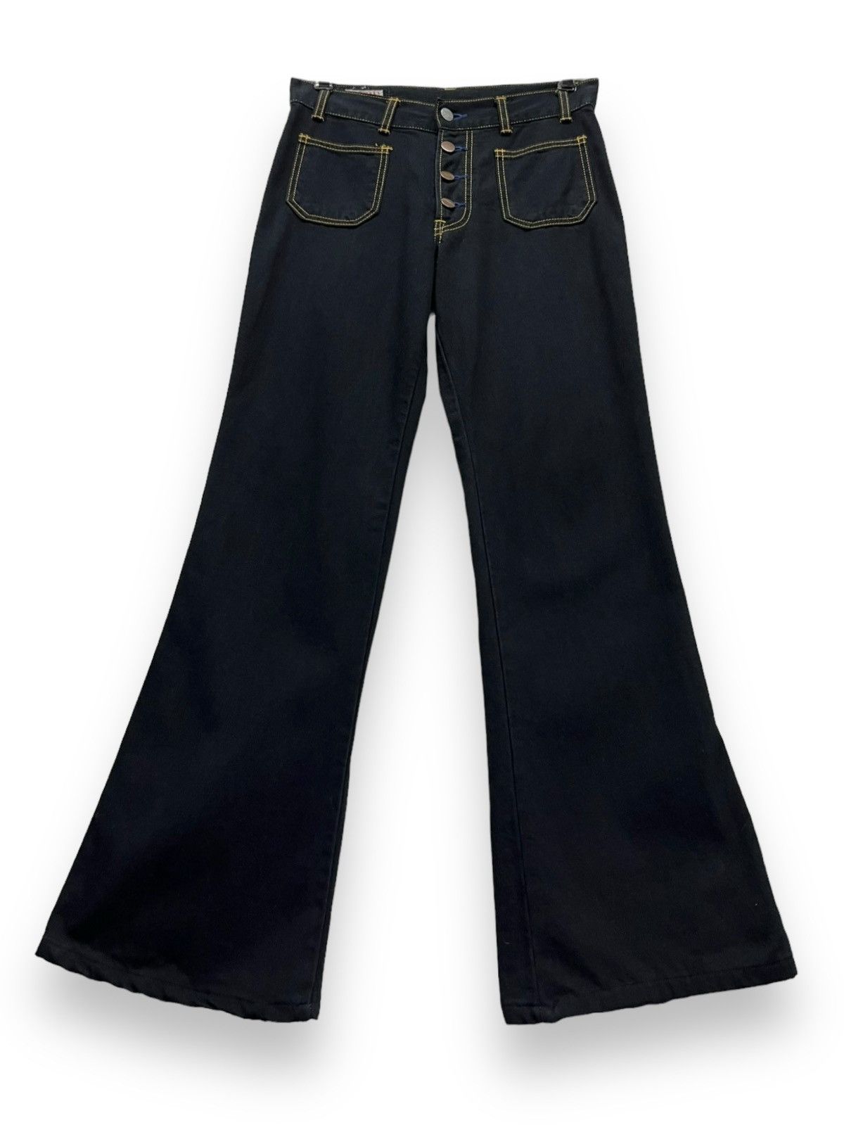 Vintage 🔥FYE🔥Vintage FIORUCCI ITALY FLARE Denim Bush Pants | Grailed