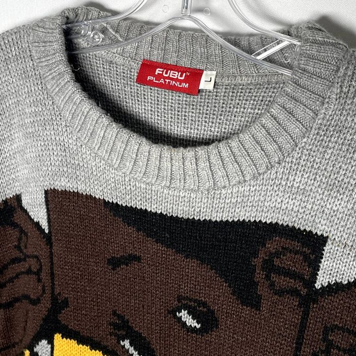 Fubu Vintage 90s FUBU Platinum Fat Albert Junkyard Gang Sweater | Grailed