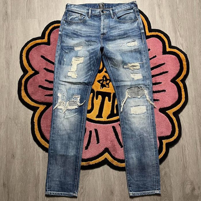 Prps PRPS Le Sabre Distressed Slim Tapered Fit Denim Jeans | Grailed