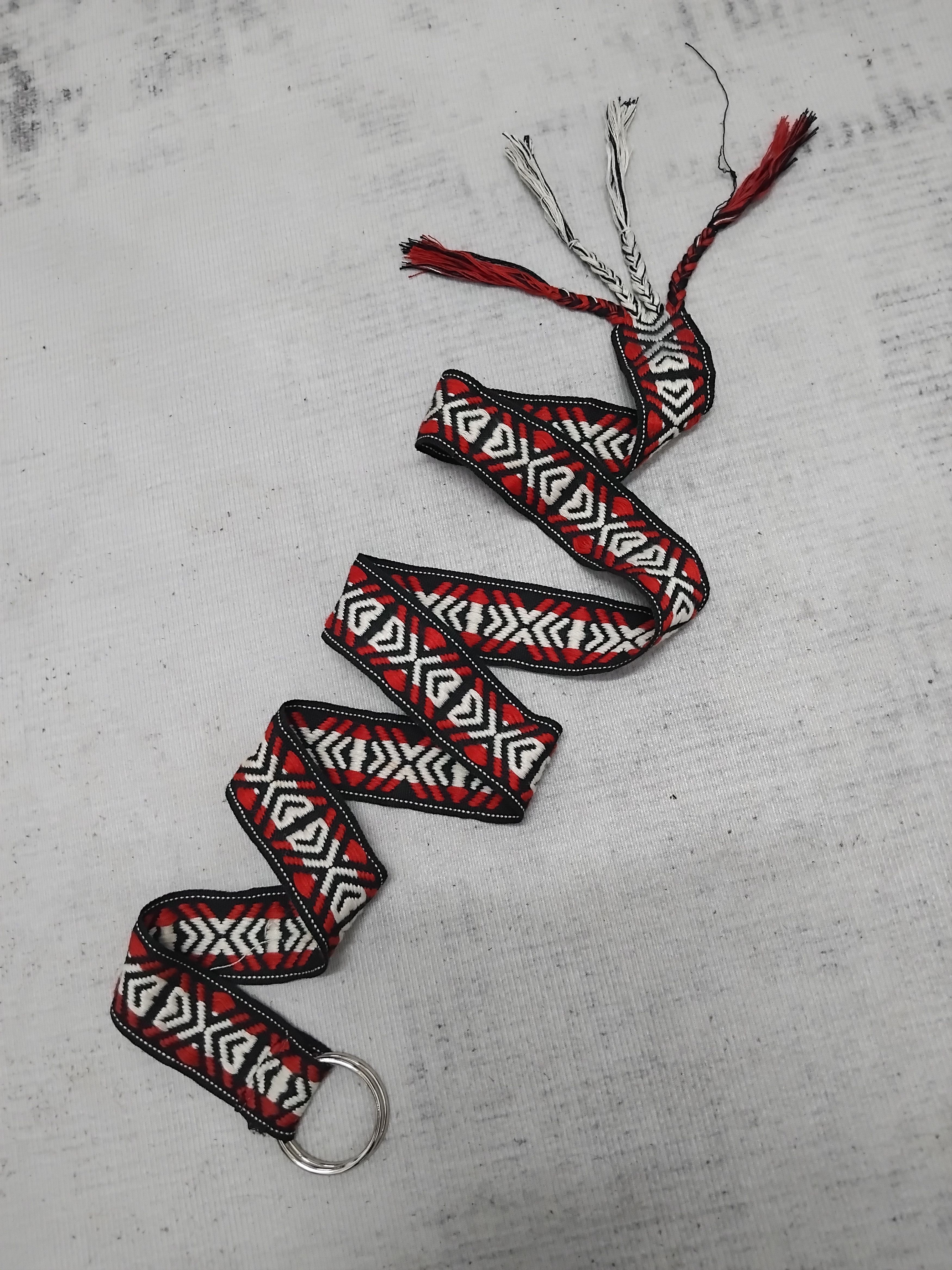 PPFM Najavo red Indian style red black white belt | Grailed