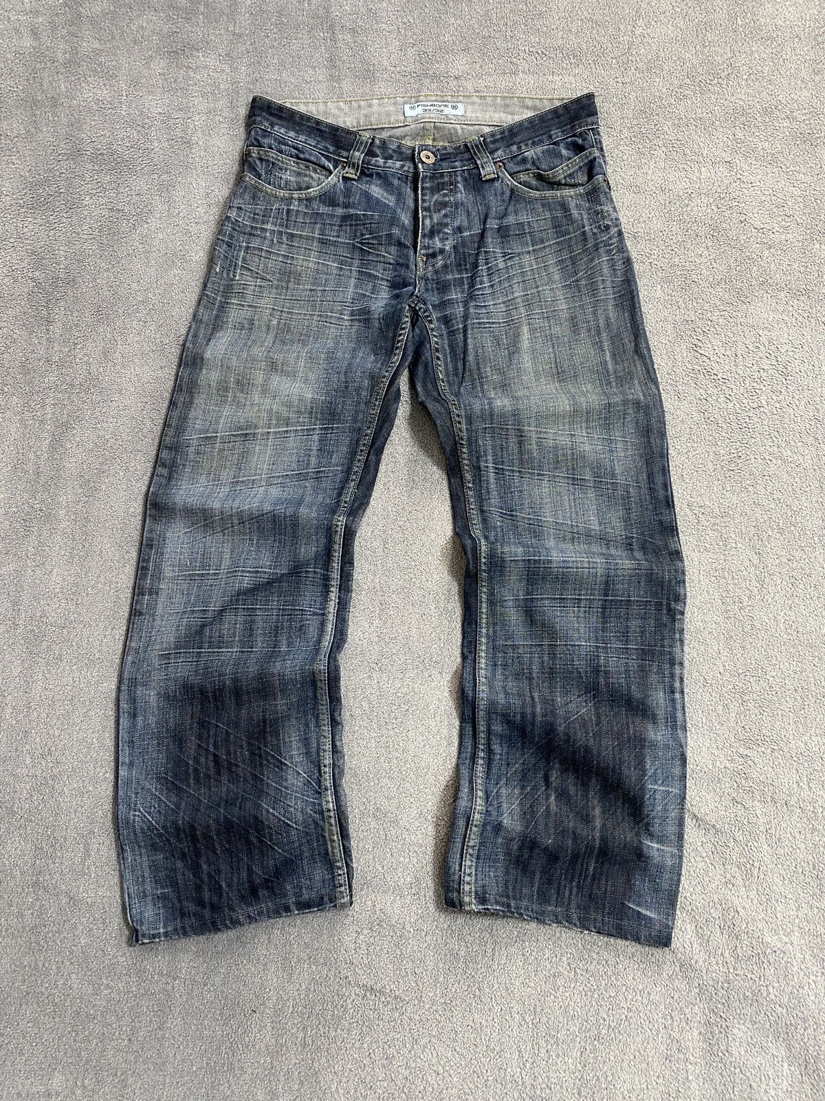 Japanese Brand CRAZY Japanese Distressed Fishbone Vintage Y2K Baggy ...