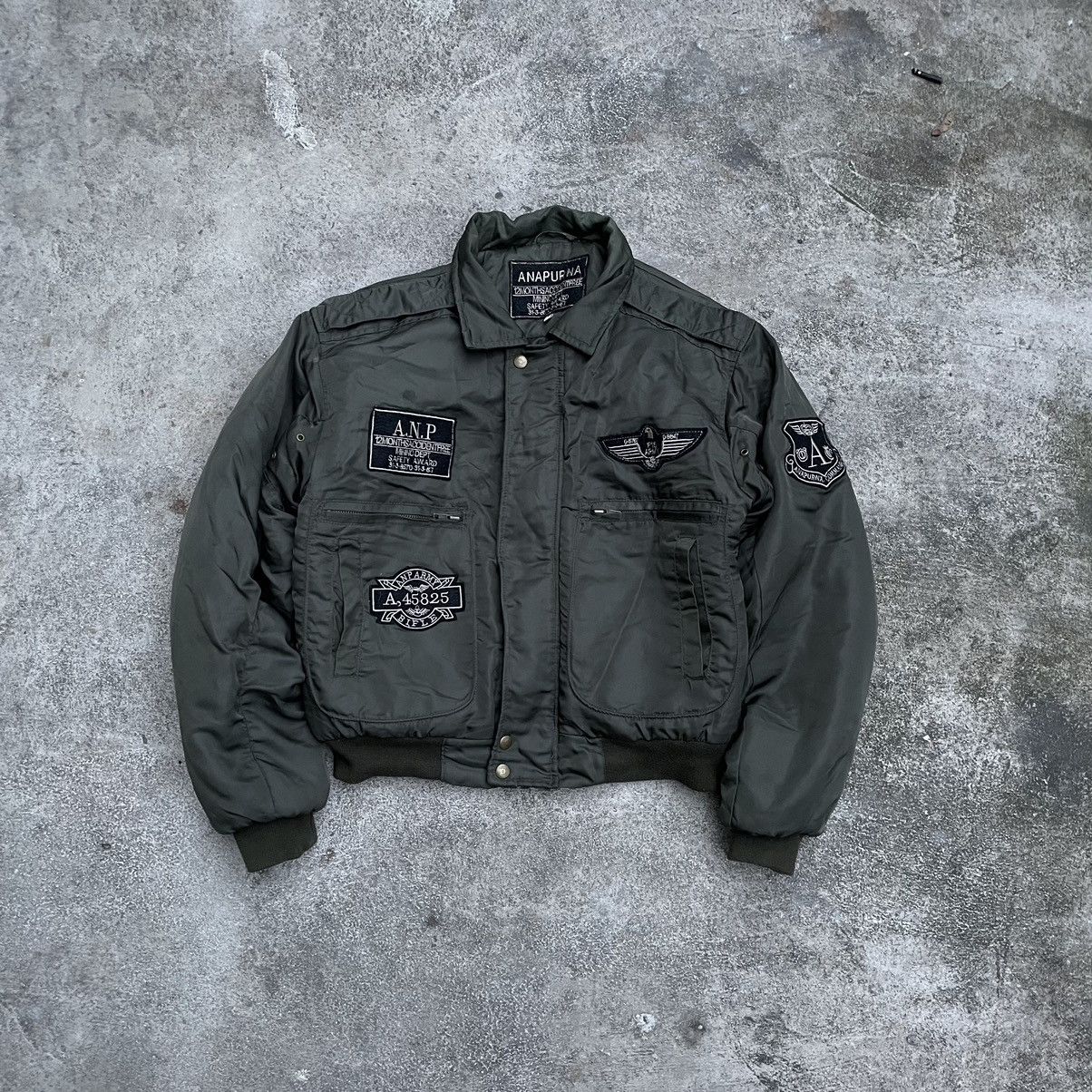 Japanese Brand Vintage Y2K Bomber Jacket MA-1 Baggy Style Military 90s ...