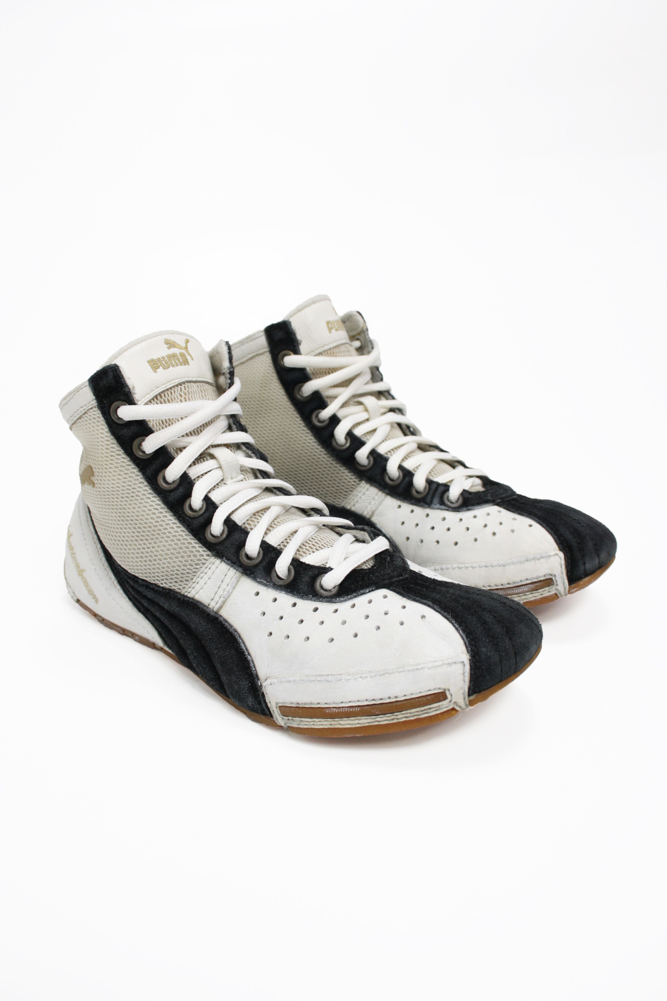 Puma × Vintage Puma 90s Vintage Schattenboxen Leather Boxing Shoes ...