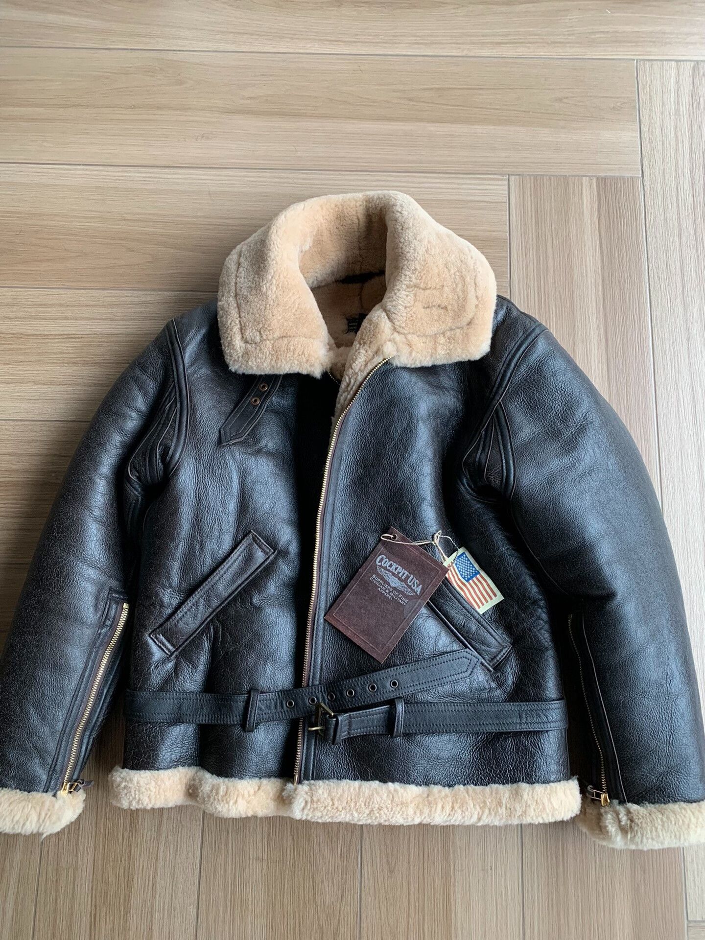 Cockpit USA authentic cockpit usa b3 bomber leather jacket | Grailed