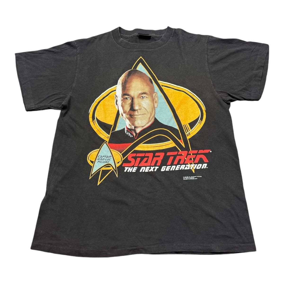 Vintage Vintage Star Trek 1991 Captain Picard Face T-Shirt | Grailed