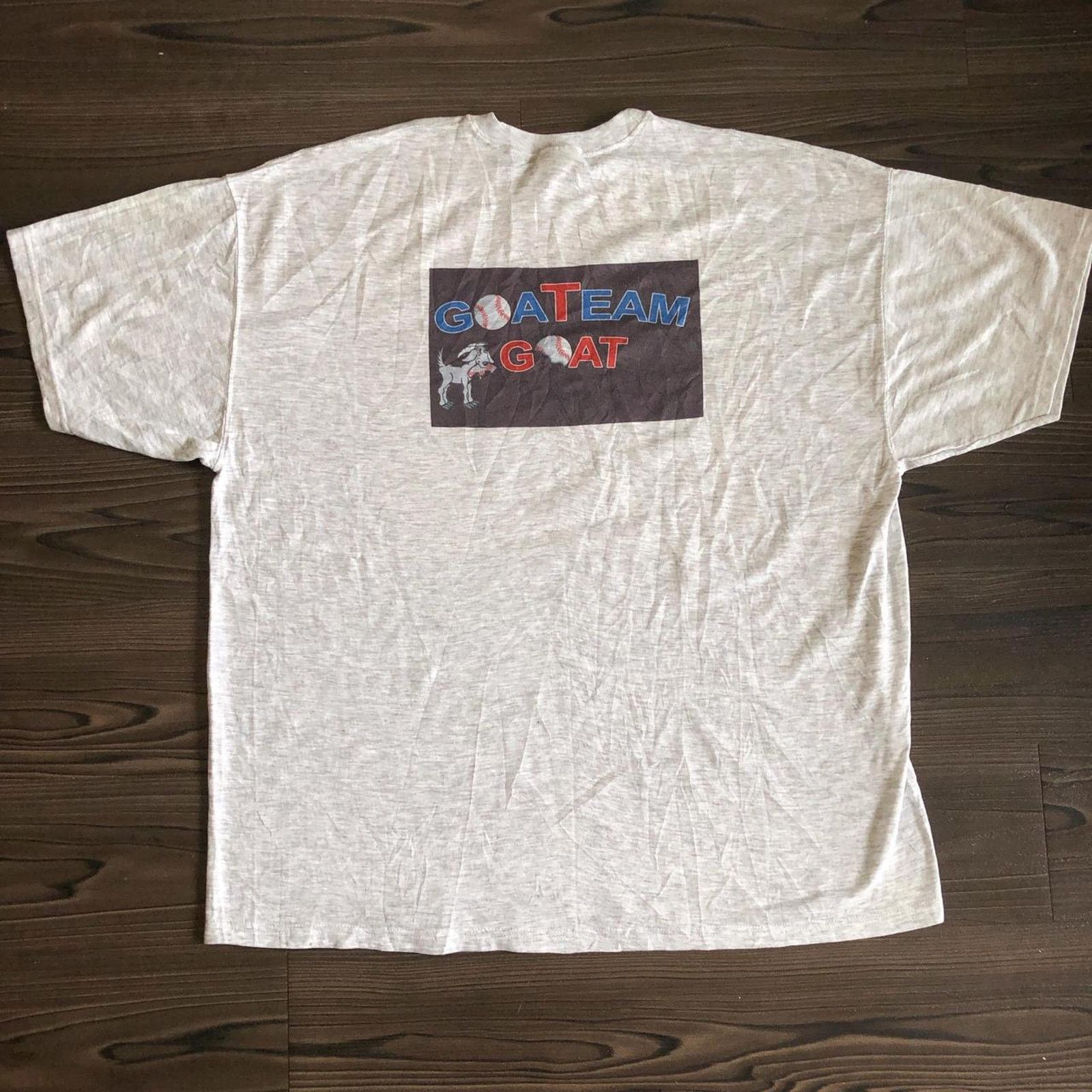 Other Light Grey ‘GoaTeam’ Goat Baseball Graphic Meme Tee | Grailed