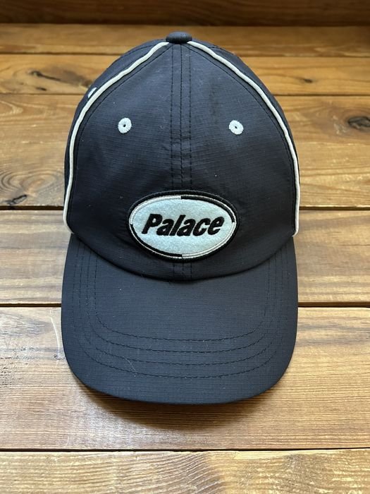 Palace Palace Black 6 Panel Piping Hat | Grailed