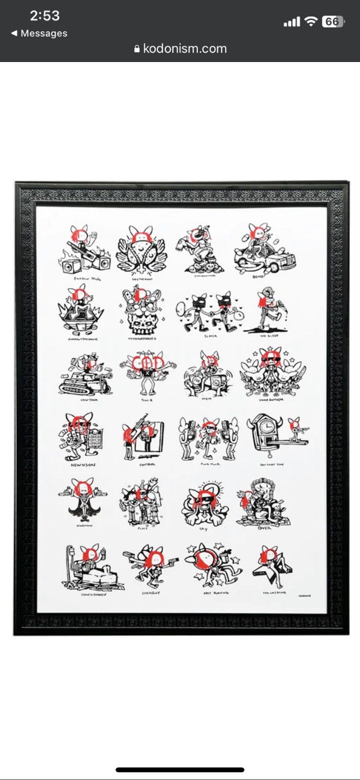 Kodone Kodone Whole Lotta Red Tracklist Poster | Grailed
