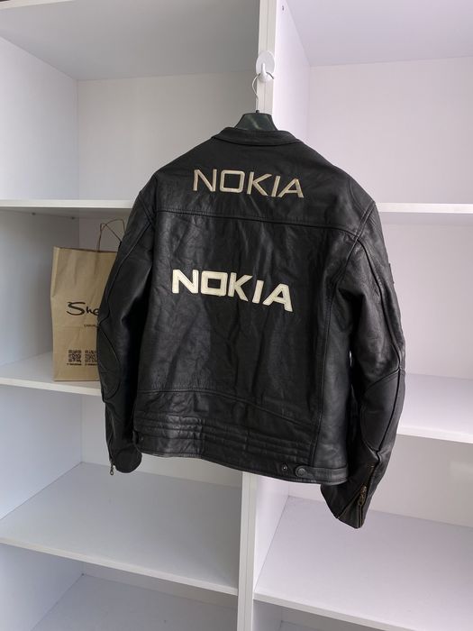 Vintage Vintage Nokia Leather moto racing jacket coat | Grailed