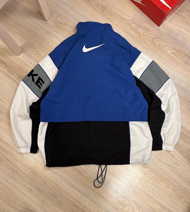Nike 90s Vintage Nike Big Swoosh Logo Retro Jacket | Grailed