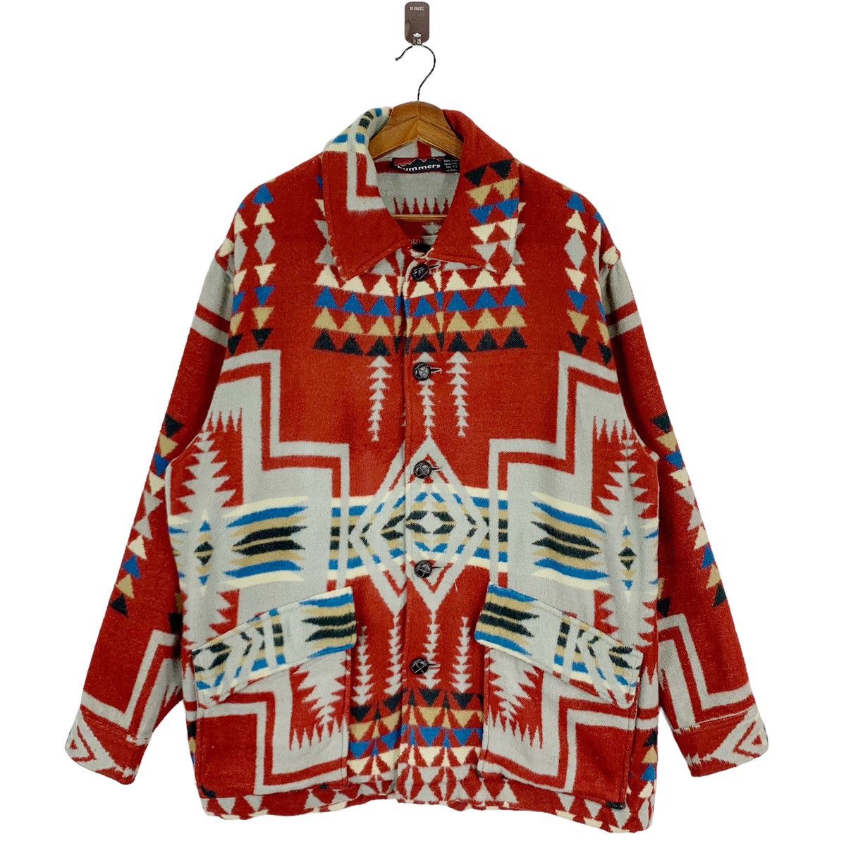 Aztech Mountain × Native × Pendleton VINTAGE BUMMERS MOUNTAIN SPORTS AZTEC NATIVE AMERICAN ...
