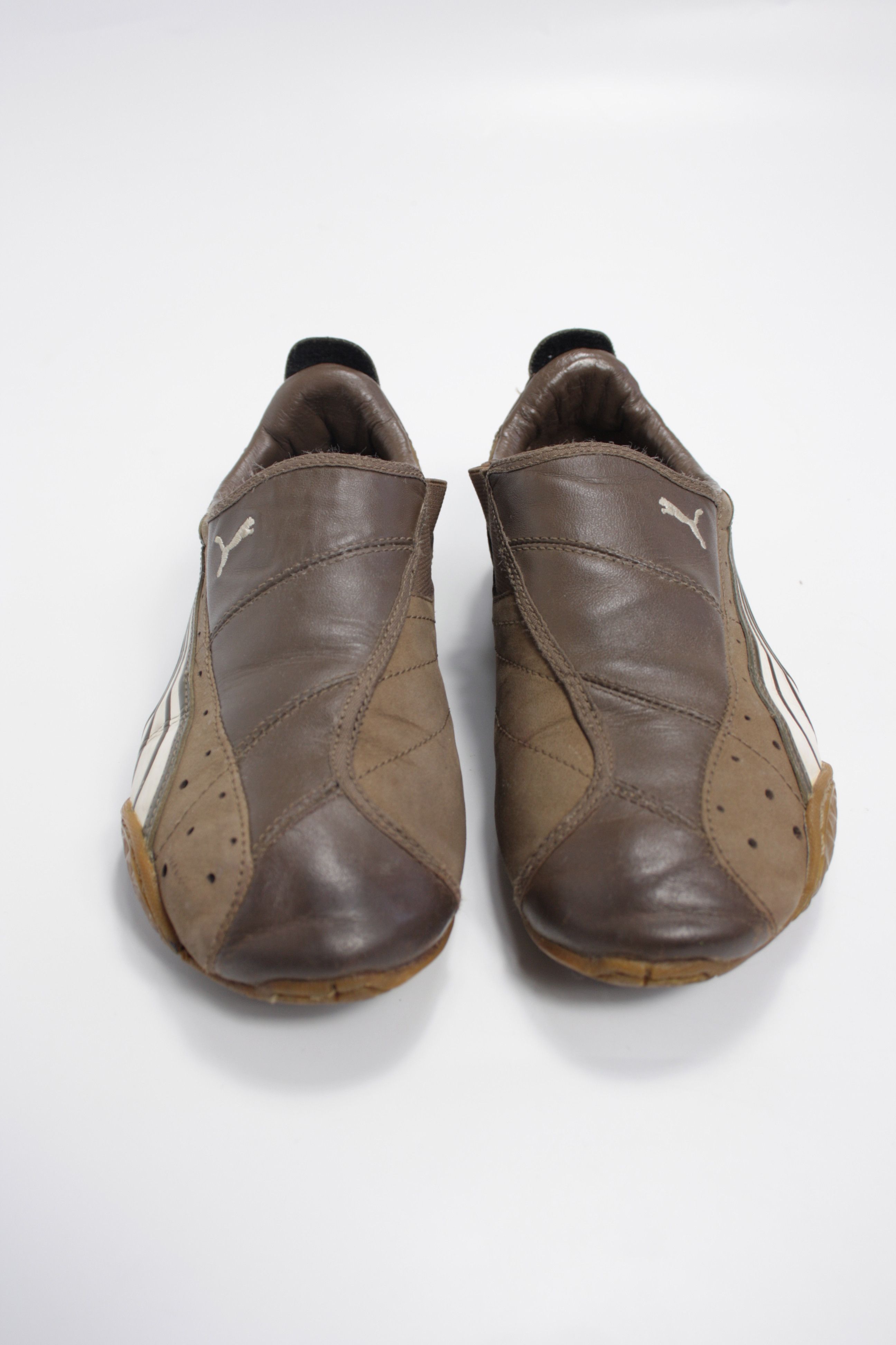 Vintage Puma Asana 2000s Vintage Leather Slip-On Shoes | Grailed