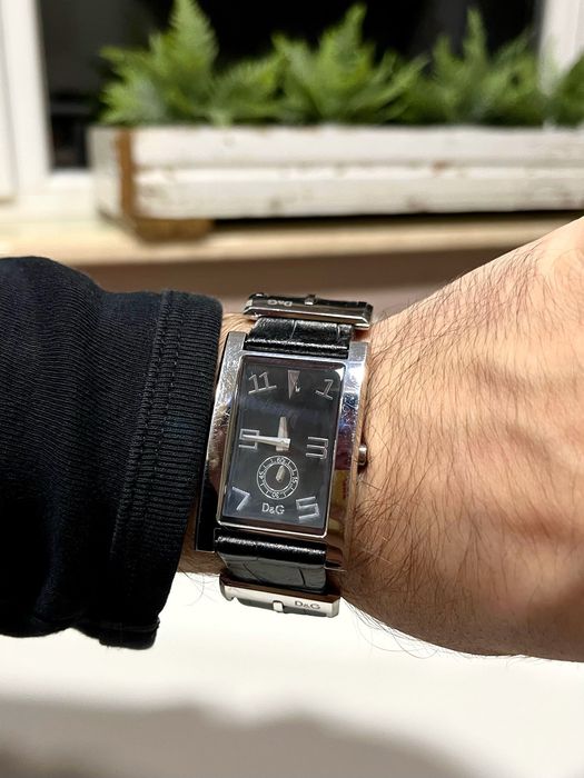Dolce & Gabbana D&G TANK ART DECO STYLE STEEL QUARTZ WATCH 90S 80S ...