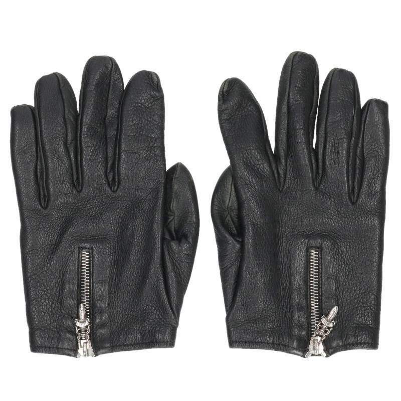 Chrome Hearts Chrome Hearts DGR ZIP GROVE Dagger Zip Gloves | Grailed