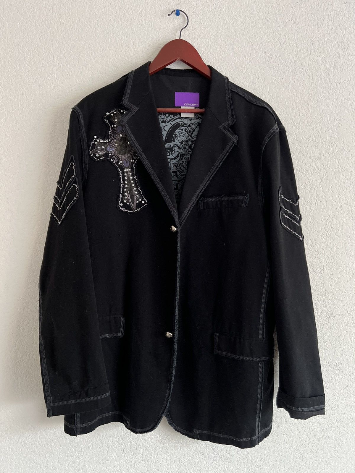 Designer × Other × Vintage Vintage Early Y2k Affliction Crosses Raw ...