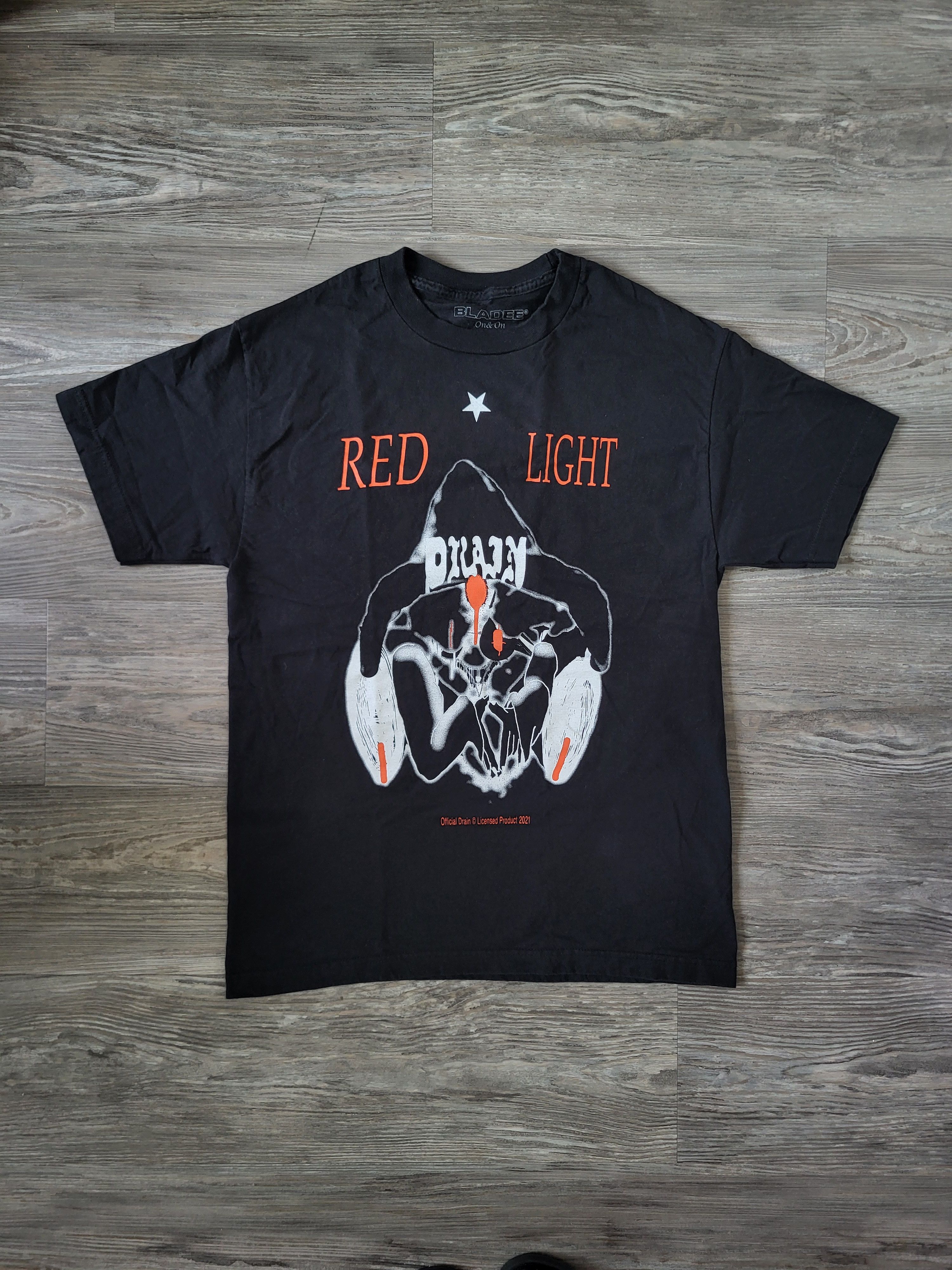 Drain Gang Bladee Red Light 2021 Shirt | Grailed