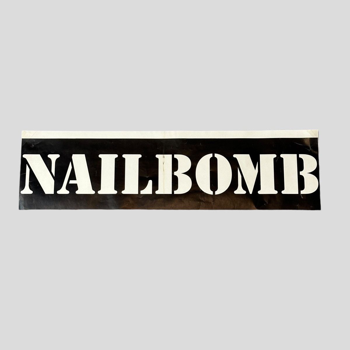 Vintage Vintage 1994 Nailbomb Industral Thrash Metal Logo Poster | Grailed