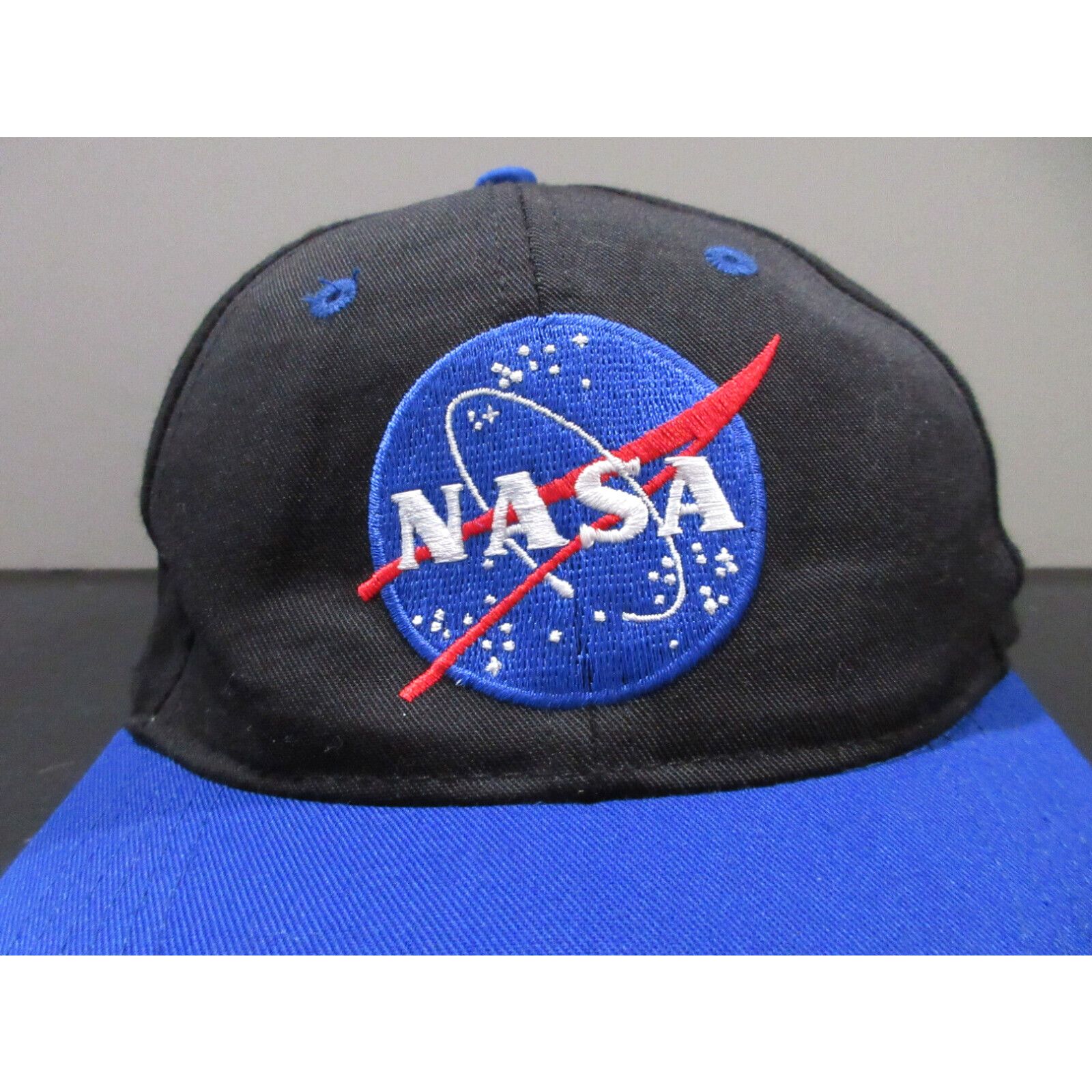 Nasa VINTAGE Nasa Hat Cap Snap Back Black Space Astronaut Kennedy Space ...
