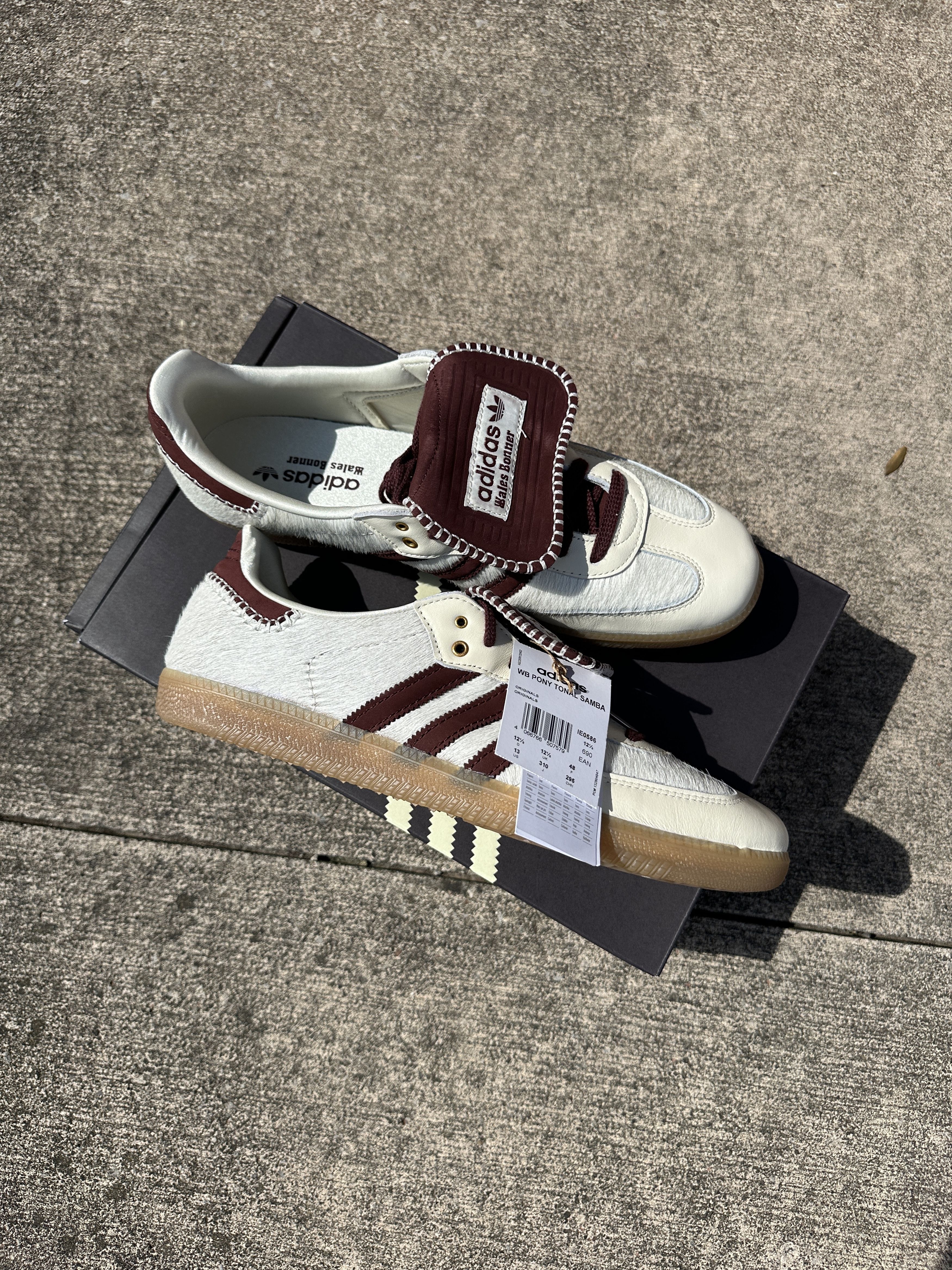 Adidas AW23 Ivory Pony Hair Samba | Grailed