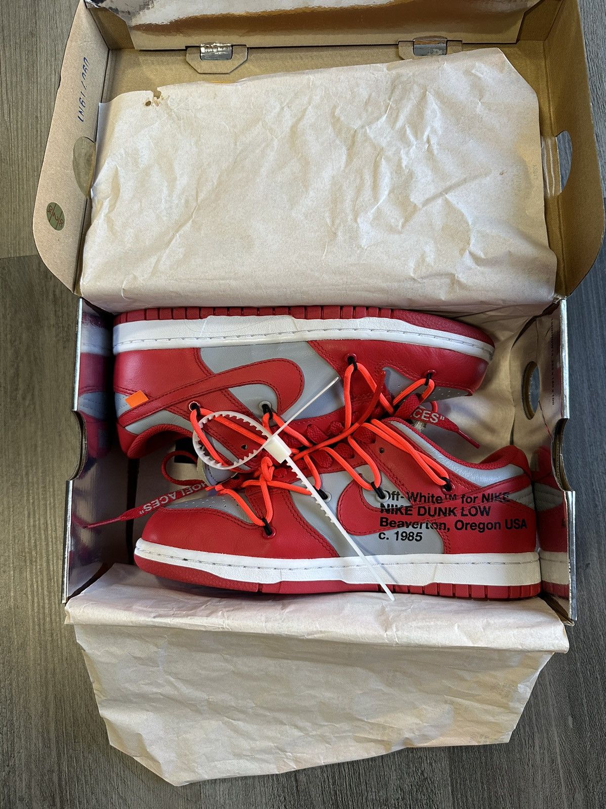 Nike Off White Dunks University Red | Grailed