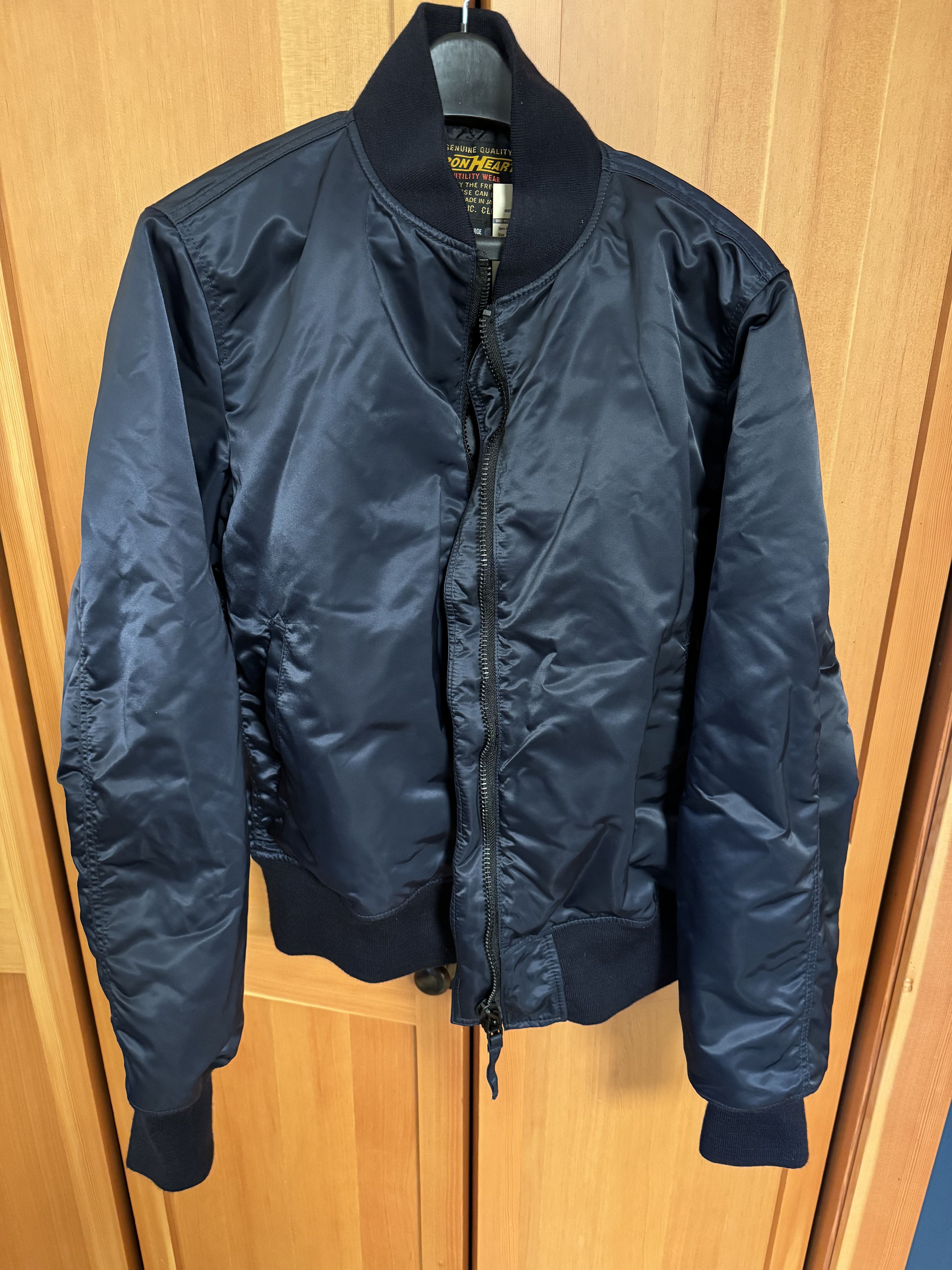Iron Heart Nylon Type L-2B Flight Jacket - Navy Blue | Grailed