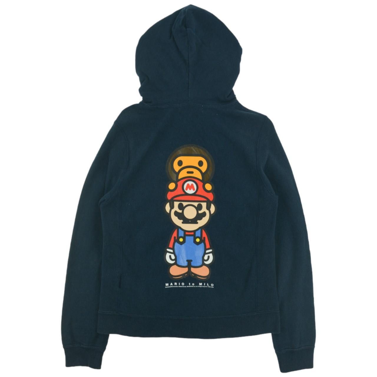 Bape Vintage BAPE X Mario Zip Up hoodie Womans Size XS | Grailed
