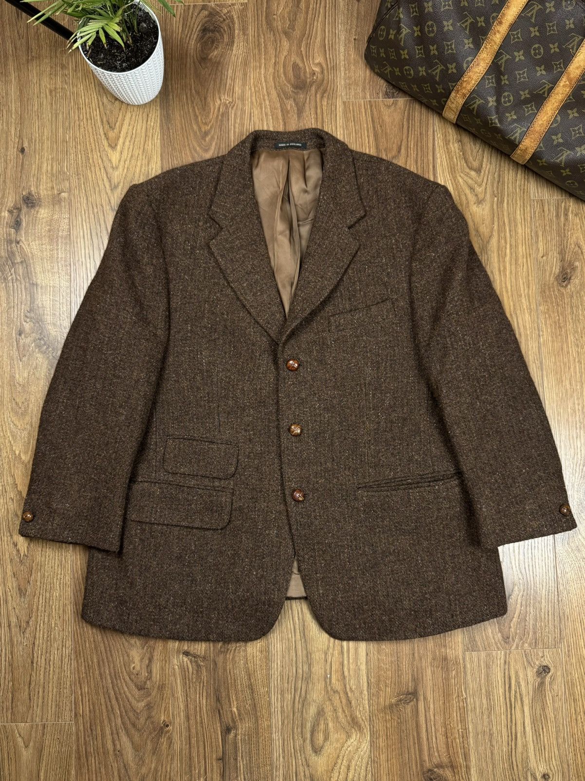 Harris Tweed Vintage wool blazer Harris Tweed original retro item | Grailed