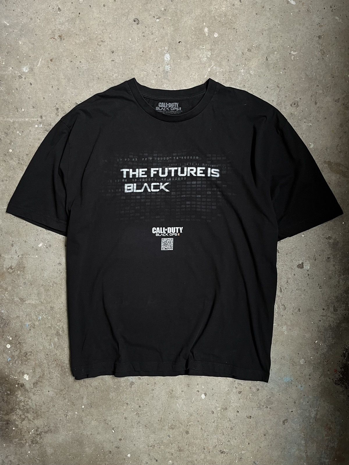 Vintage Call of Duty Black Ops II “The Future Is Black” Pattern Tee ...