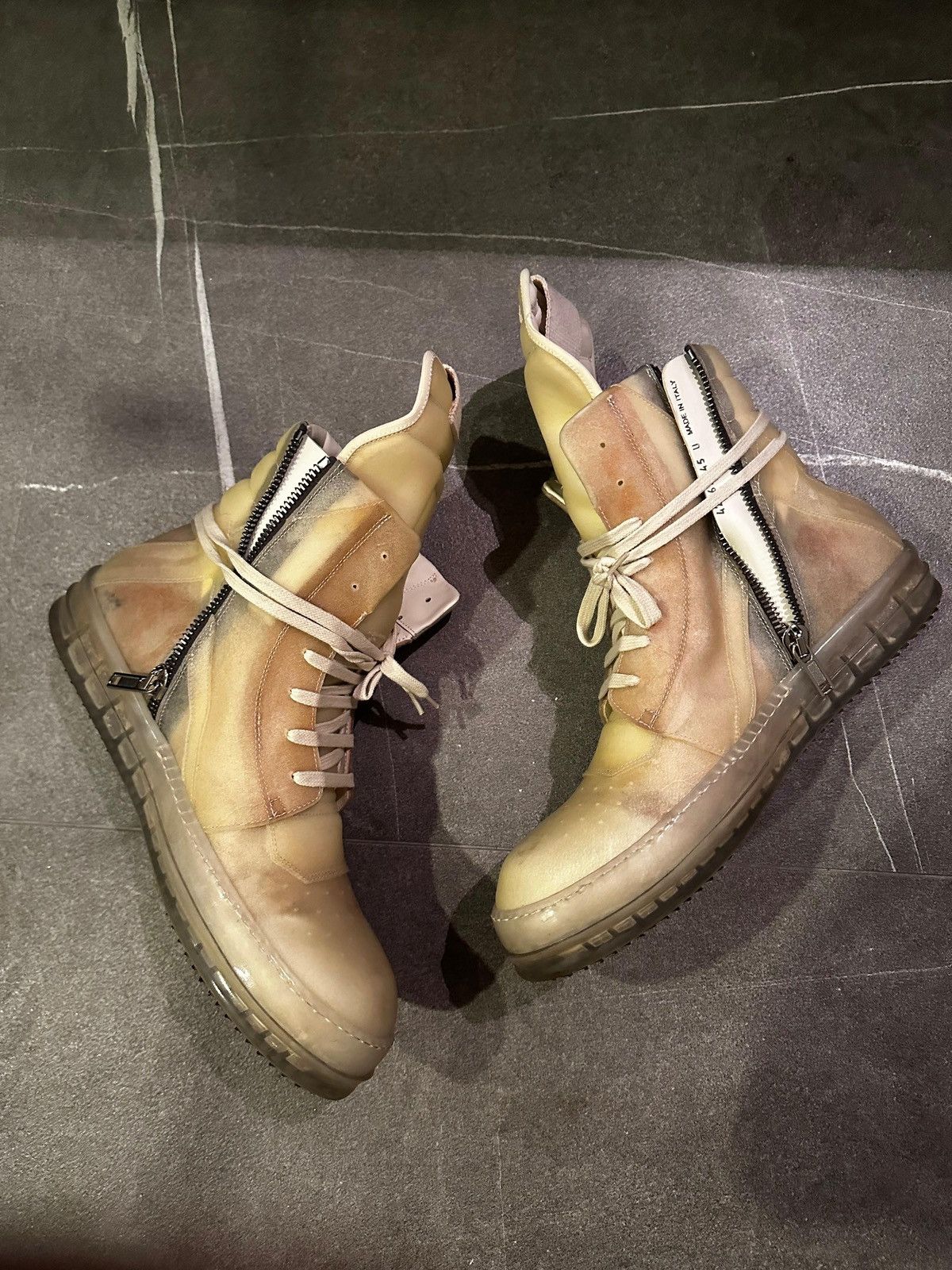 Rick Owens Rick Owens clear geobasket EDFU 23 | Grailed