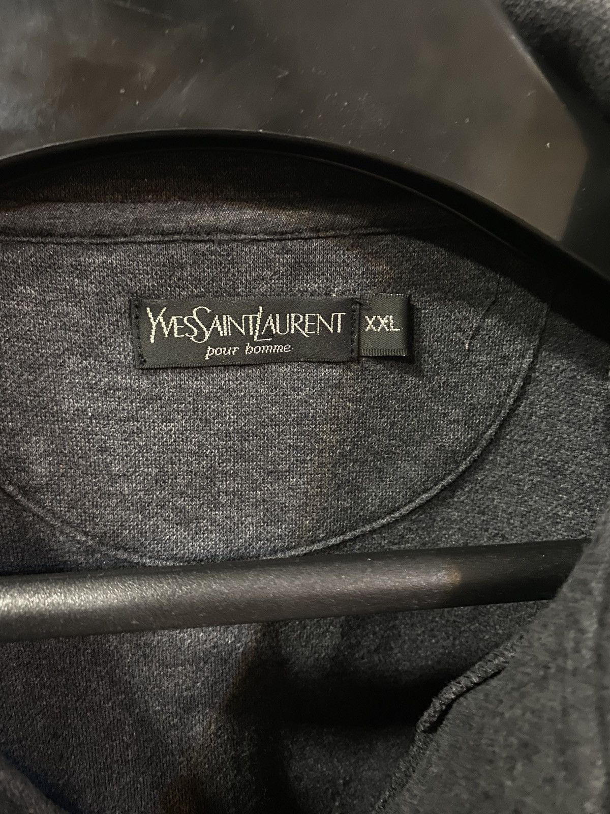 Vintage 90’s YSL Sweatshirt 1/4 Zip Grey YSL Sweater Old Money | Grailed
