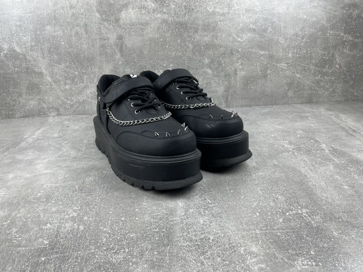 Vintage Vintage Spike Chain Snap Black Opium Core Platform Boots | Grailed