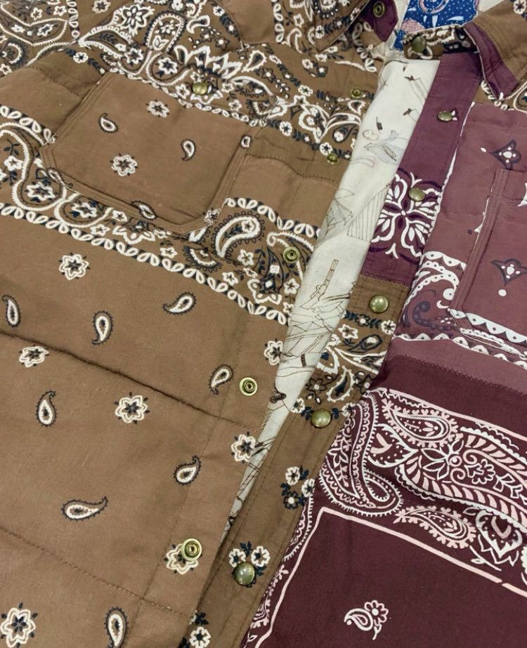 Visvim VisviICT Bandana Kerchiefdown 14 AWICT Cashew Flower Down | Grailed