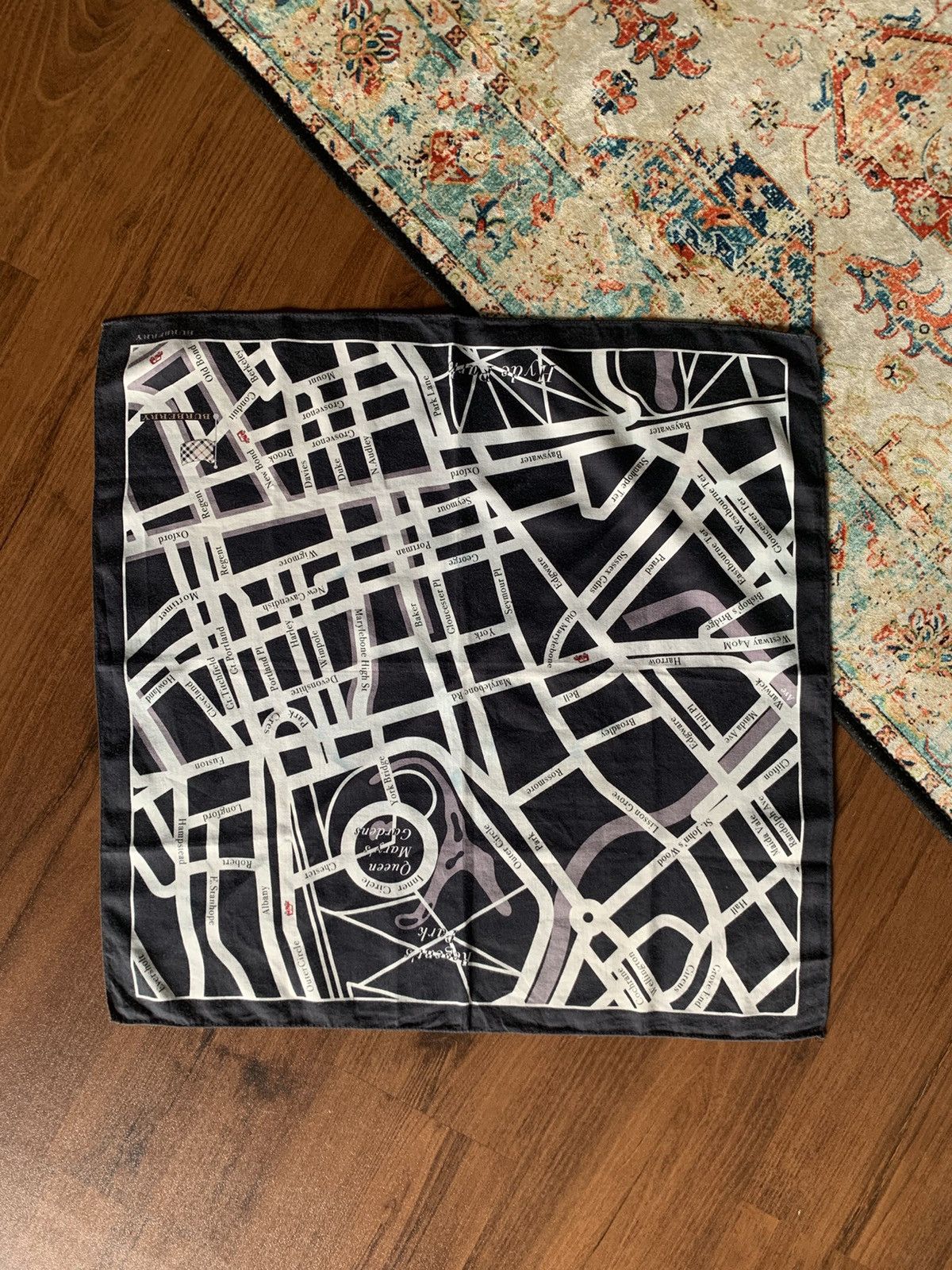Burberry × Luxury × Streetwear Burberry Handkerchief London Maps | Grailed