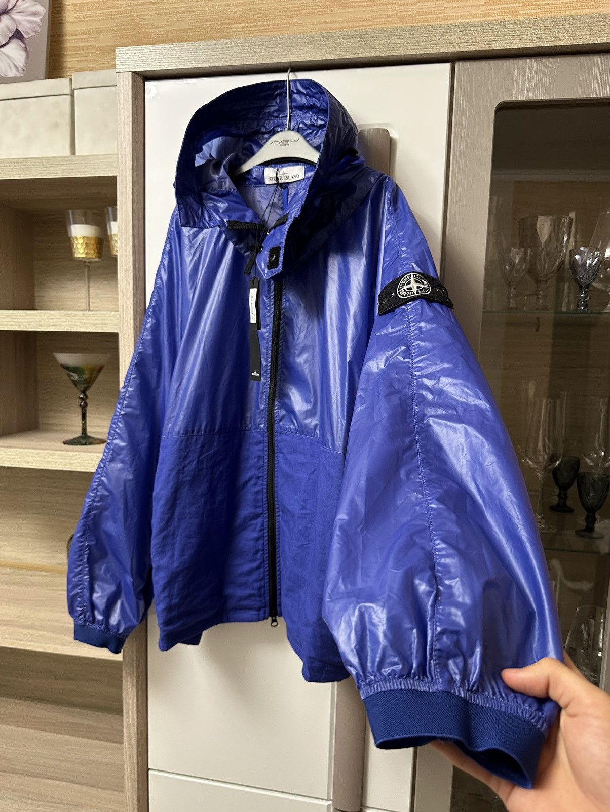 Massimo Osti Stone Island Lamy Reactive Jacket Blue/White | Grailed