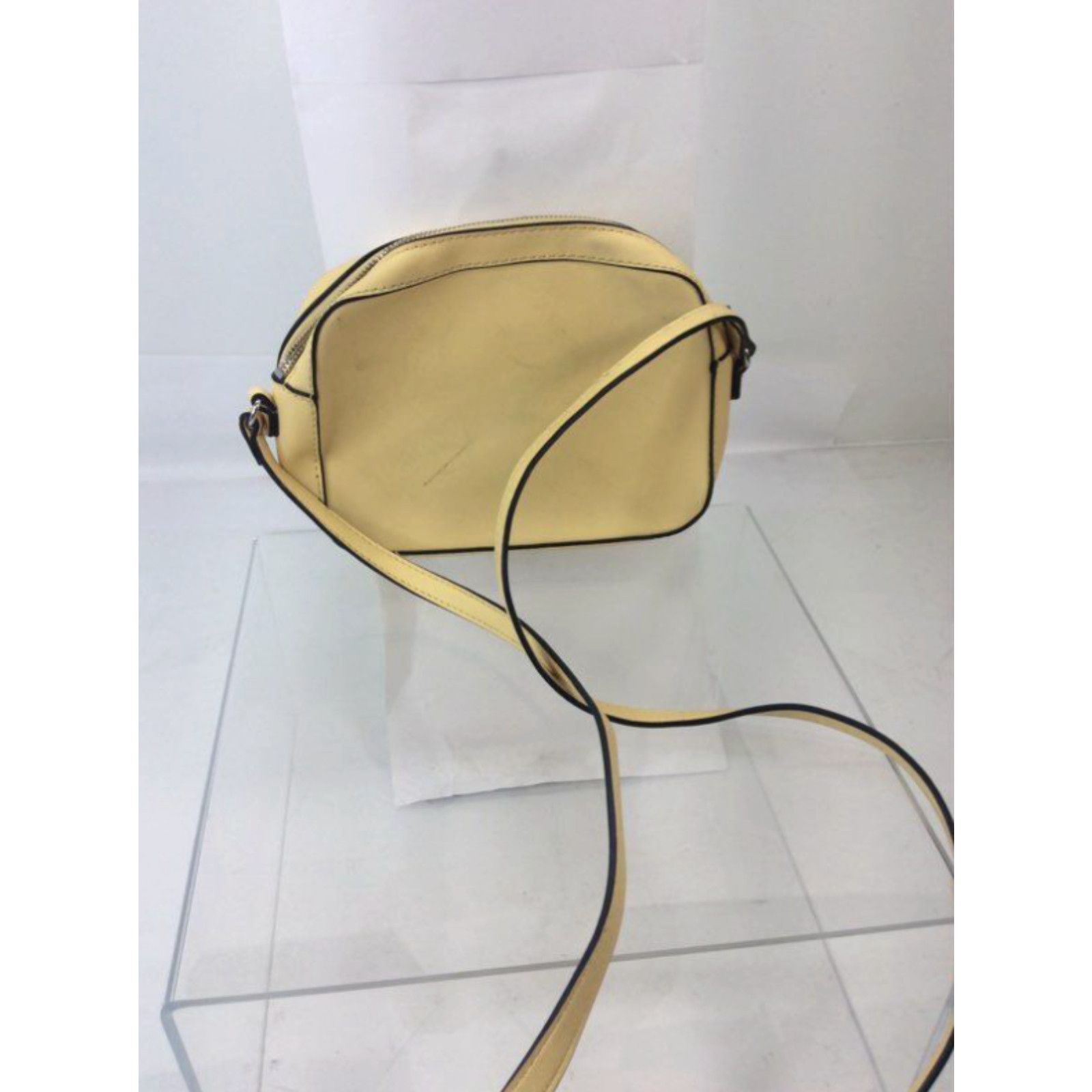 Guess Guess Yellow PVC Faux Saffiano Leather Crossbody Bag | Grailed