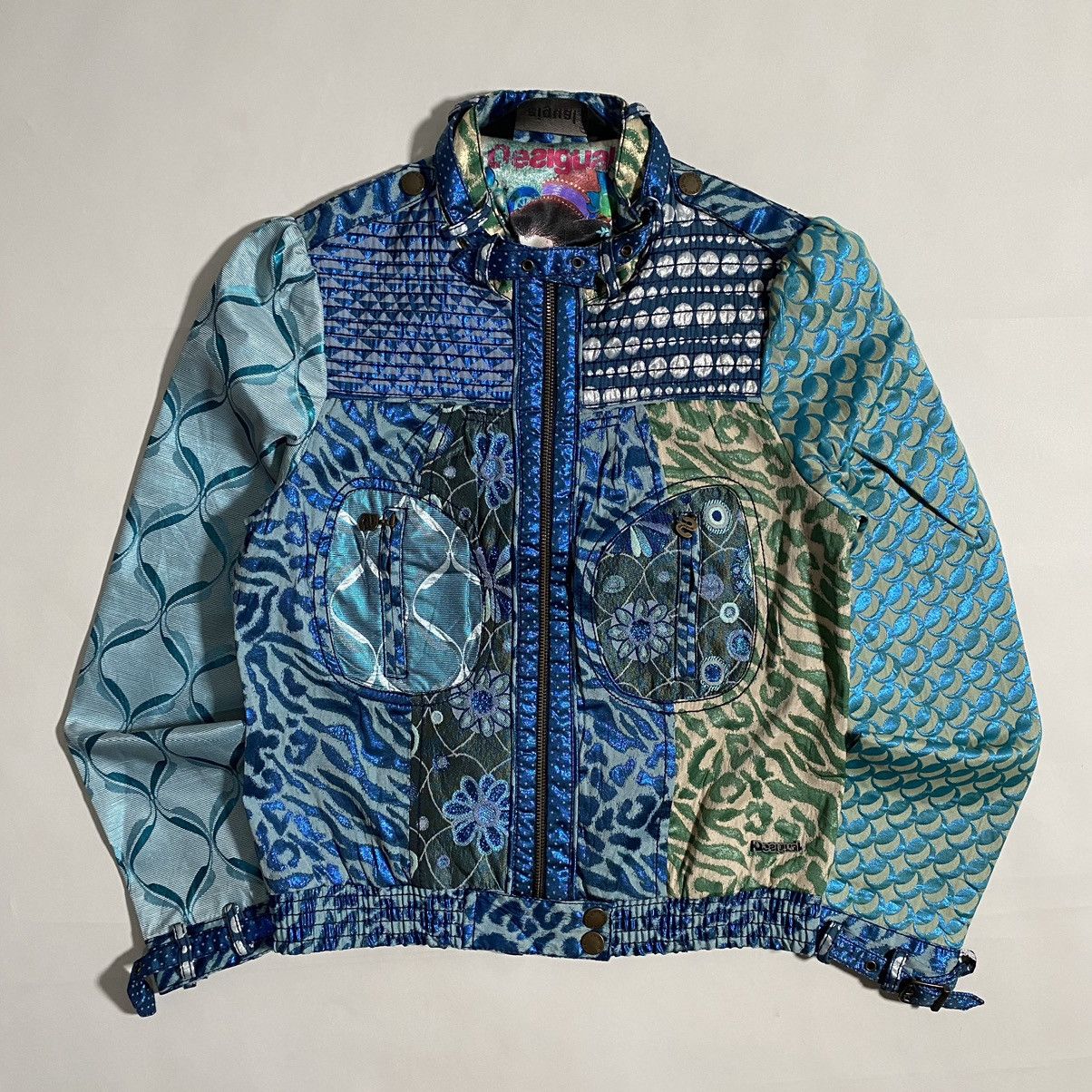 Desigual Desigual Blue Pattern Jacket | Grailed
