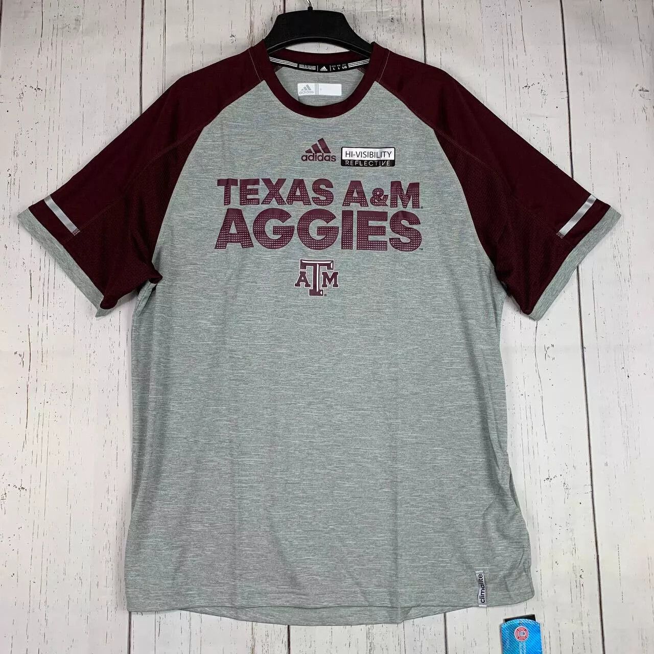 Adidas Texas A&M Aggies NCAA Adidas Reflective Large Tshirt New Men ...