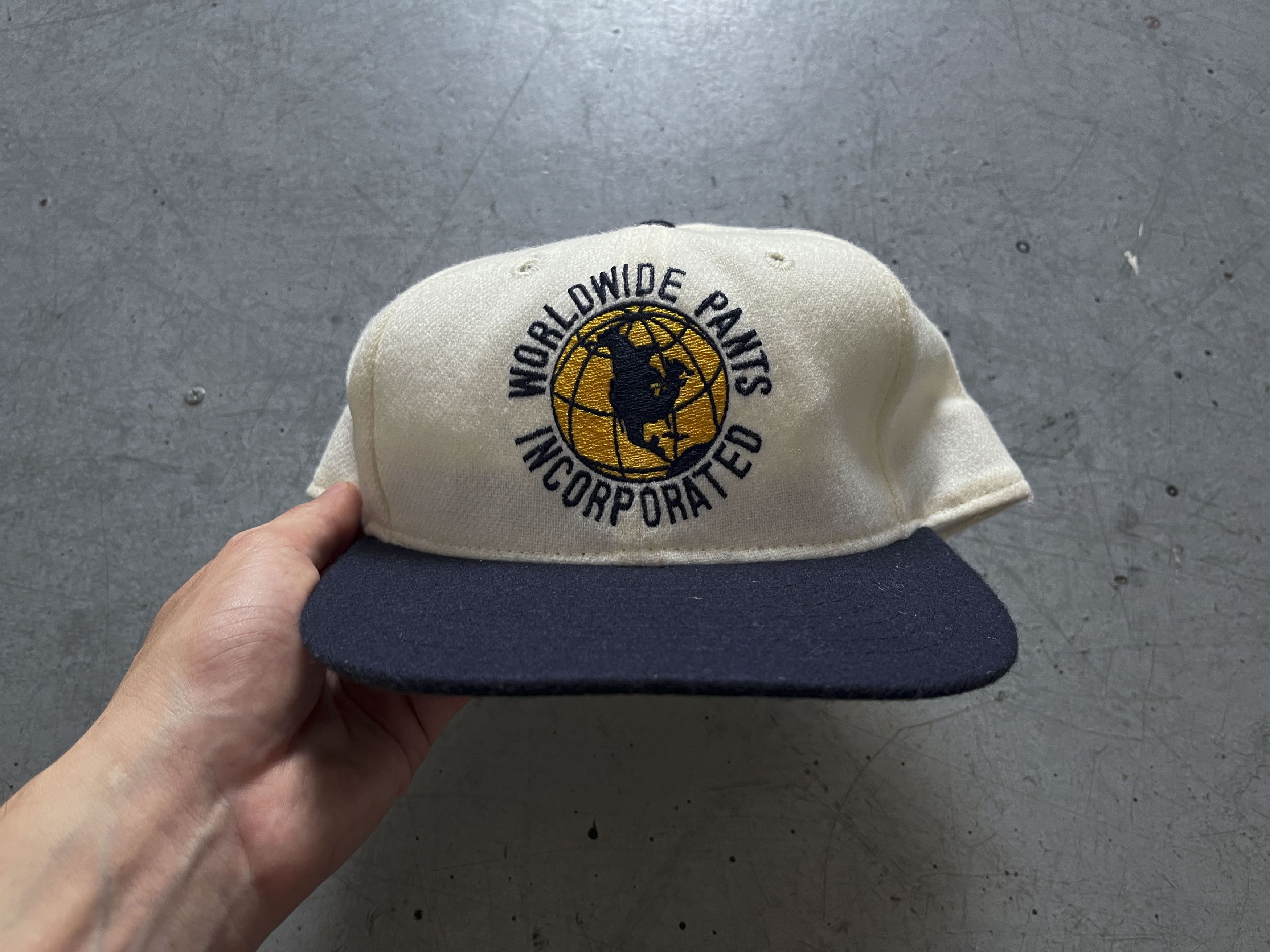 Vintage 90s EFF Worldwide Pants Late Show Wool Fitted Hat Cap 7 3/4 ...